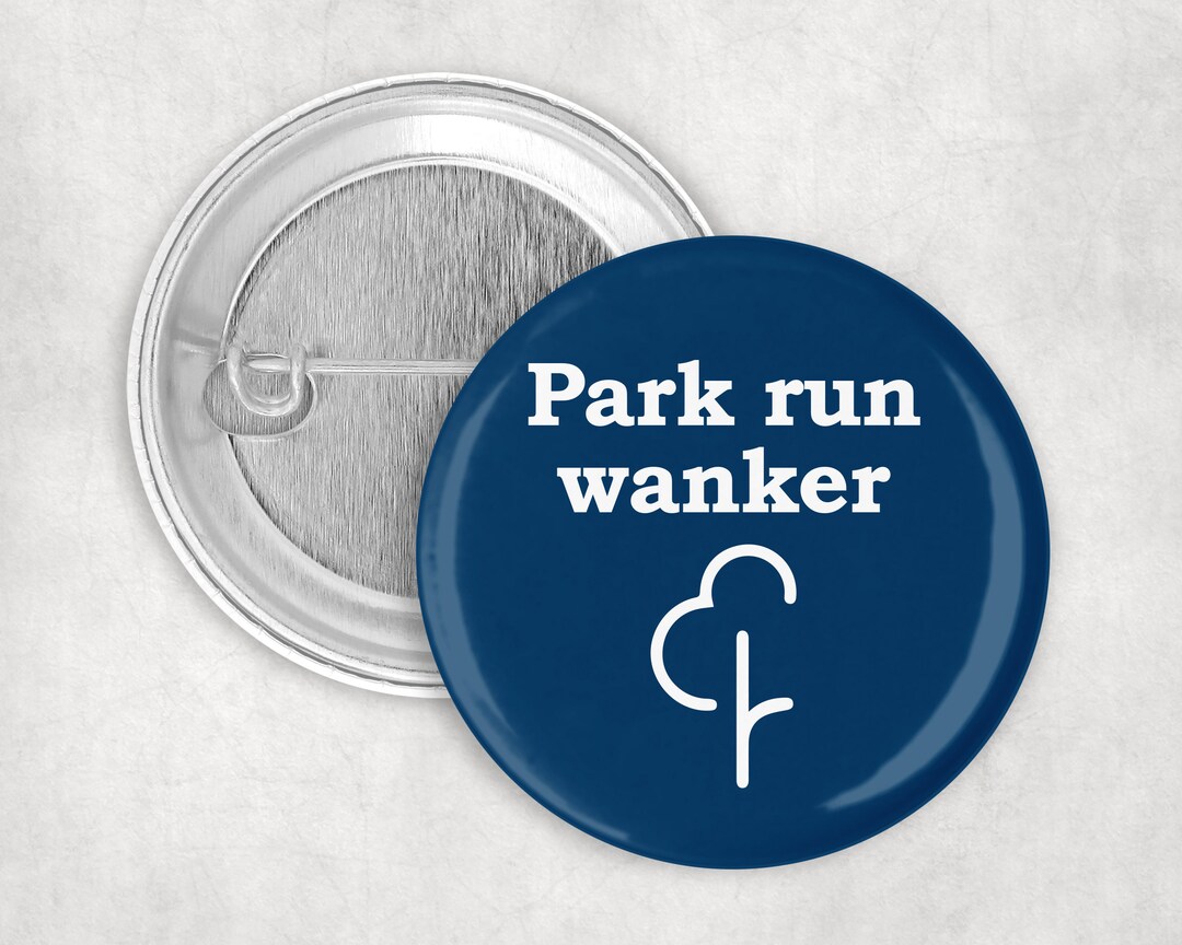 Funny Birthday Greeting Pin Badge Gift for Park Run Strava Triathlete ...
