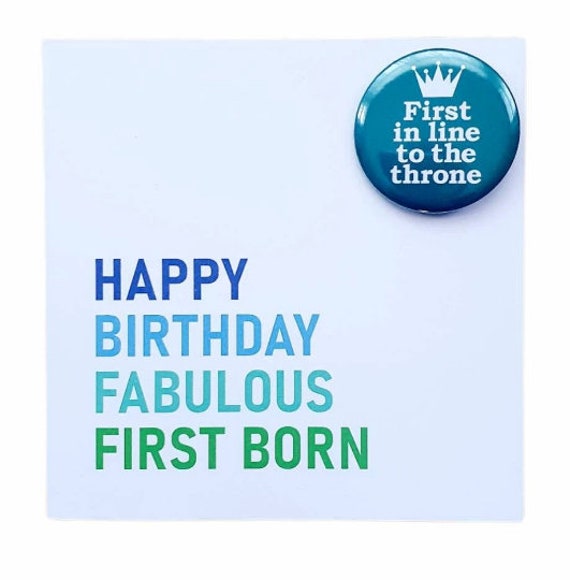 Funny Birthday Card for First Born Son or Daughter Adult Child | Etsy