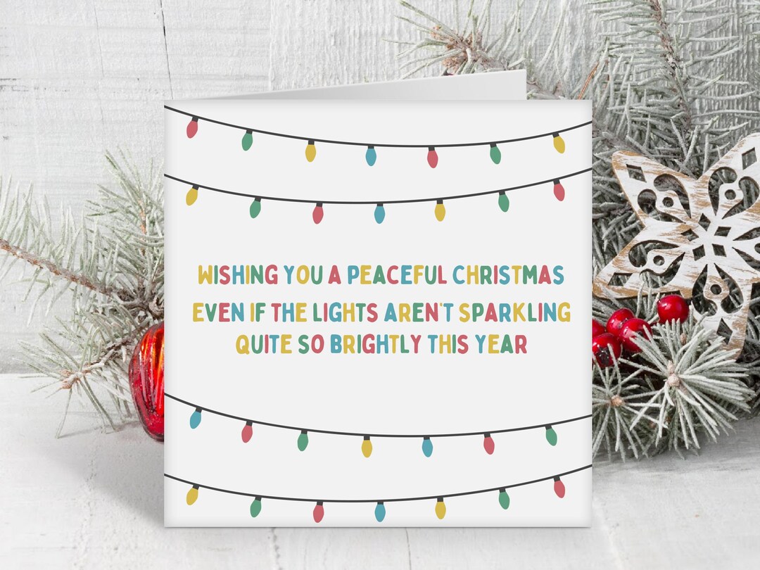 A Heartfelt Christmas Card (sp) for Those Who Are Bereaved Have Lost a ...