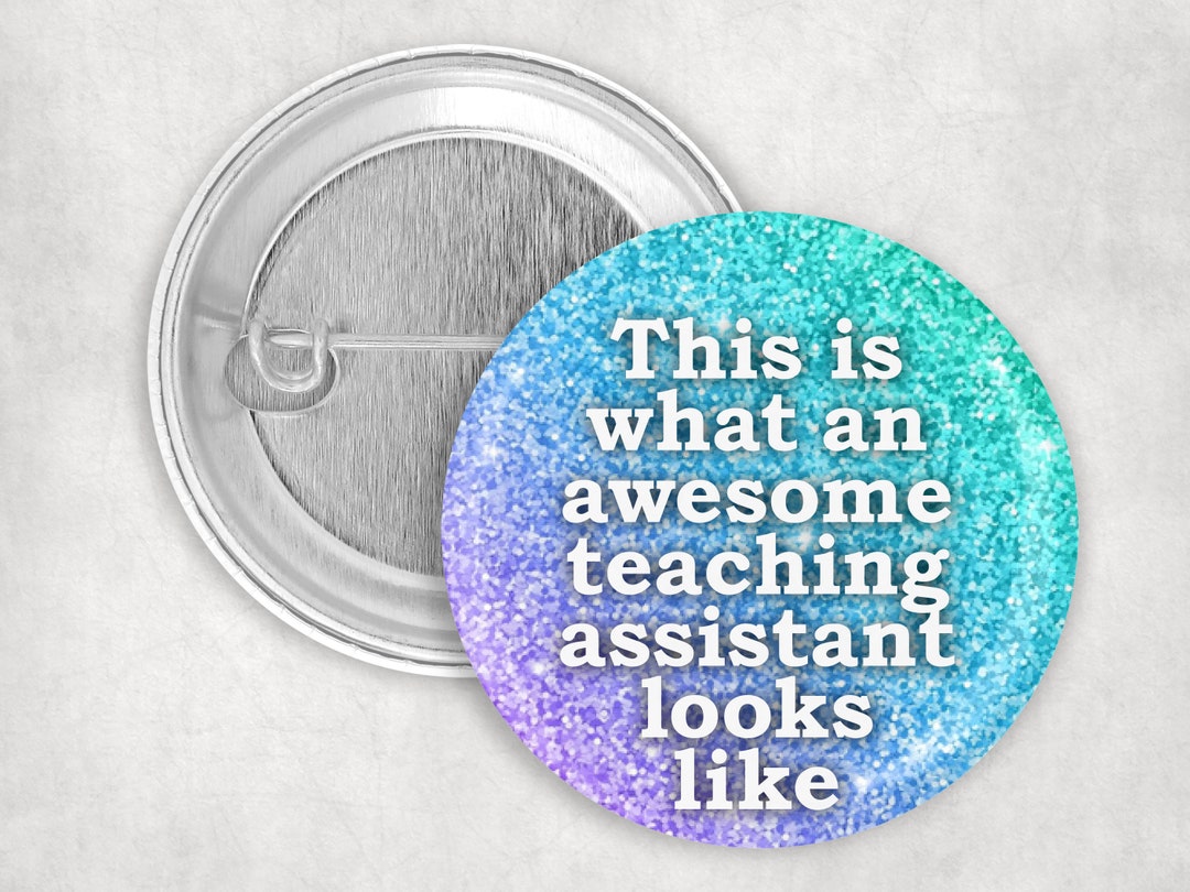 Special Teaching Assistant Thank You Badge Gift for School Pupils ...