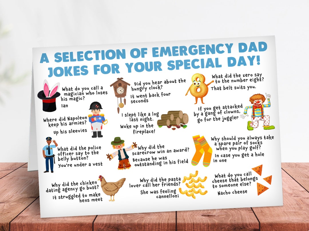 Funny Dad Jokes Birthday Card Keepsake Groan Out Loud for - Etsy