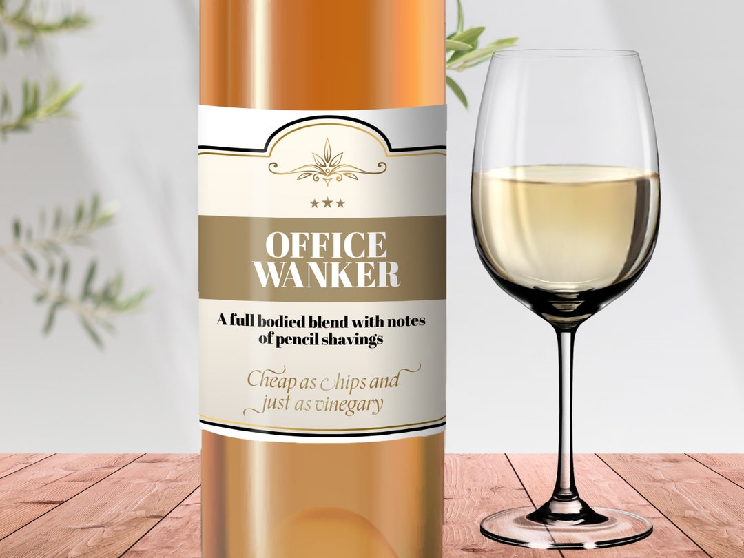 Funny Rude Christmas Wine Bottle Label / Sticker. Secret Santa Gift ...