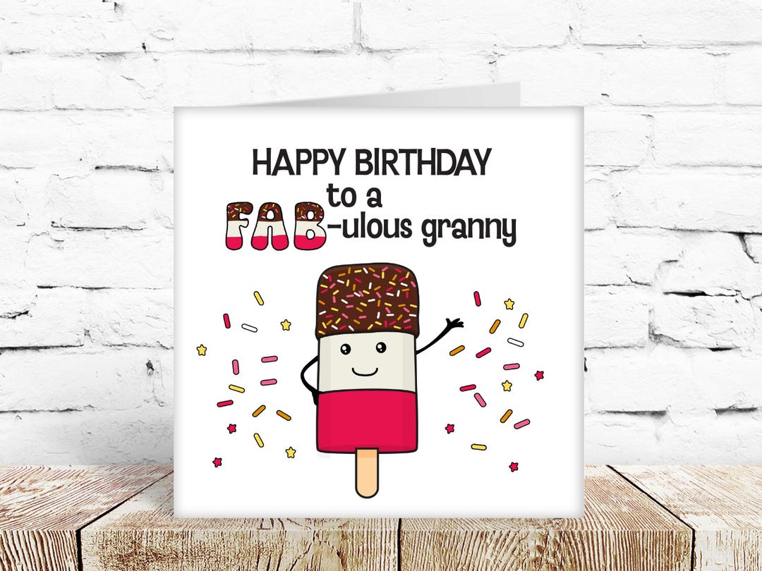 Birthday Card for a Special Granny Grandma / Nanny / Nana From Grandson ...