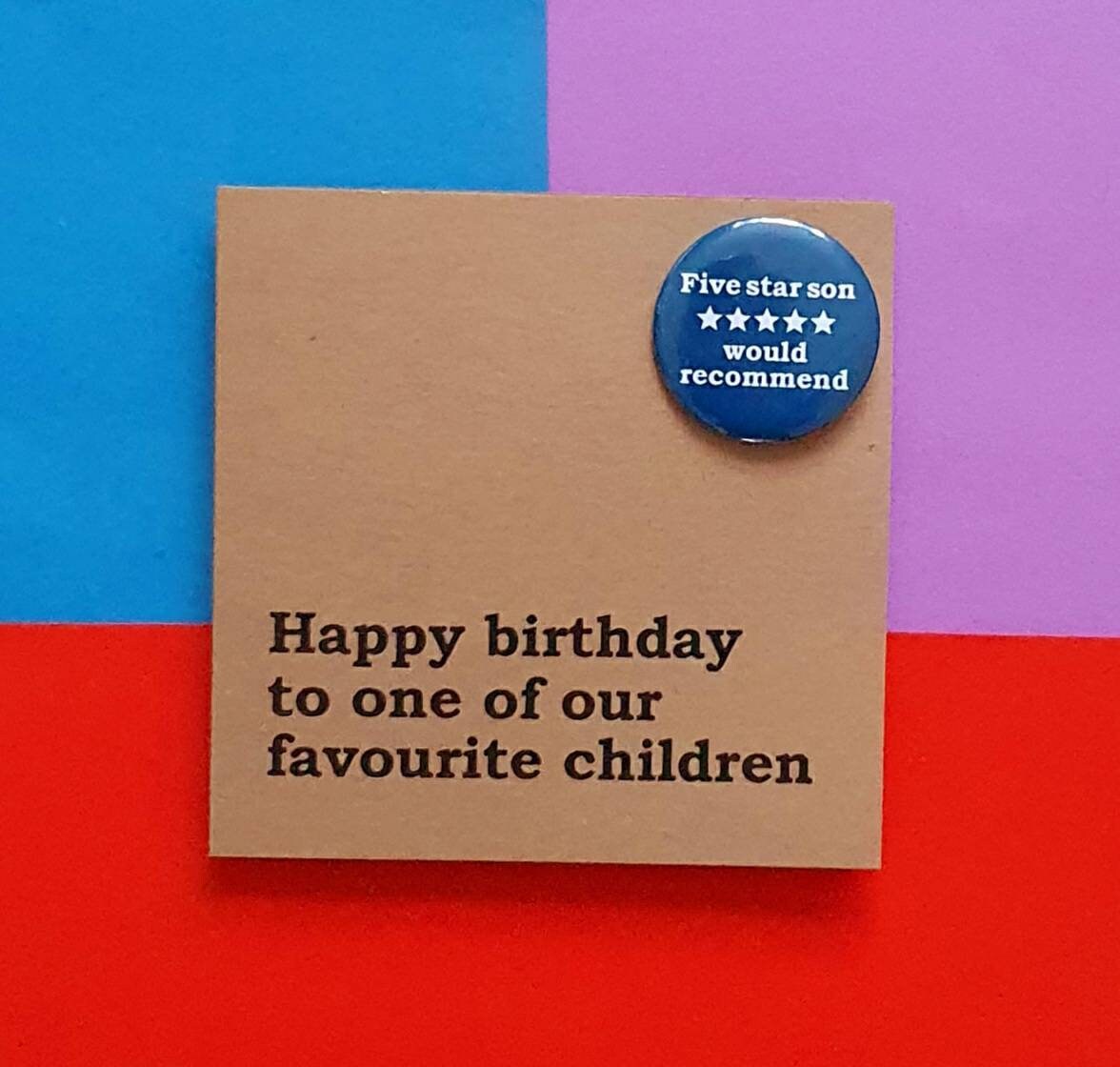 Funny Birthday Card For Son Adult Child With Badge Etsy funny-birthday-card-for-son-adult-child-with-badge-etsy