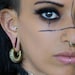Circle Weights, Heavy Ear Weights, Ear Hangers, Gold Ear Gauges, 2 ...