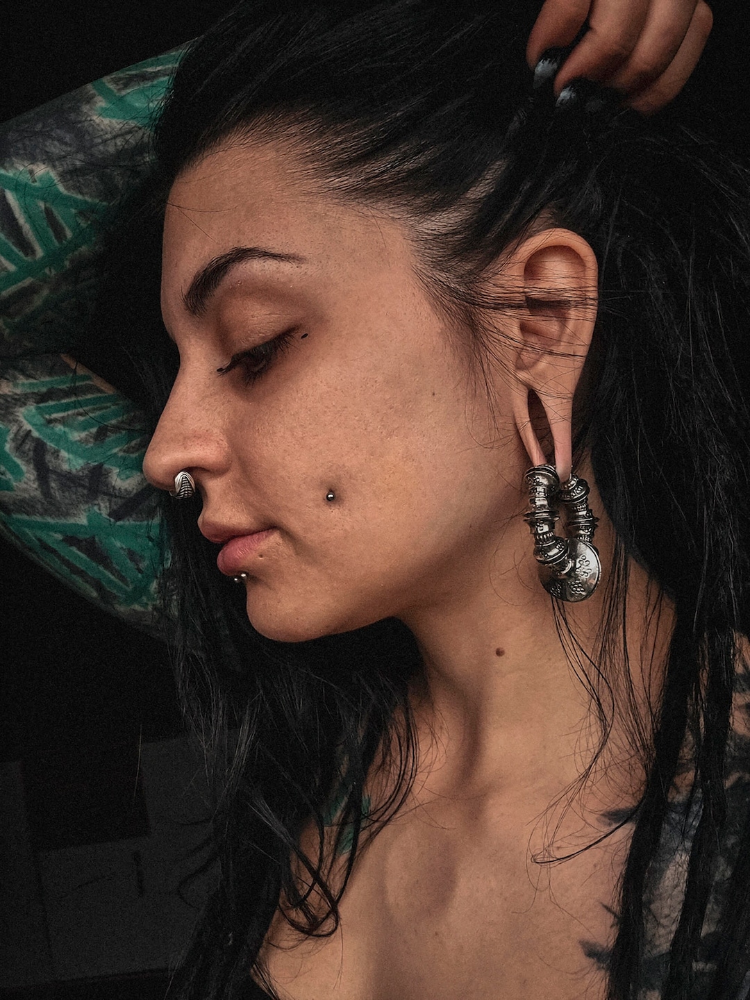 Circle Weights, Heavy Ear Weights, Ear Hangers, Silver Ear Gauges, 2 ...