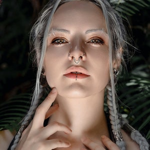 925 Silver Teardrop Septum Ring - Cybernetic Alien Xenomorph Clicker ...