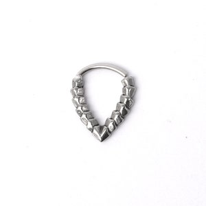 925 Silver Teardrop Septum Ring - Cybernetic Alien Xenomorph Clicker ...
