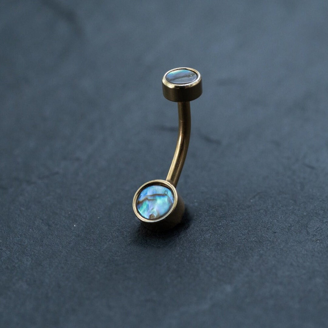 18k Navel Piercing & Gold Navel Ring: Sexy Belly Jewelry ...