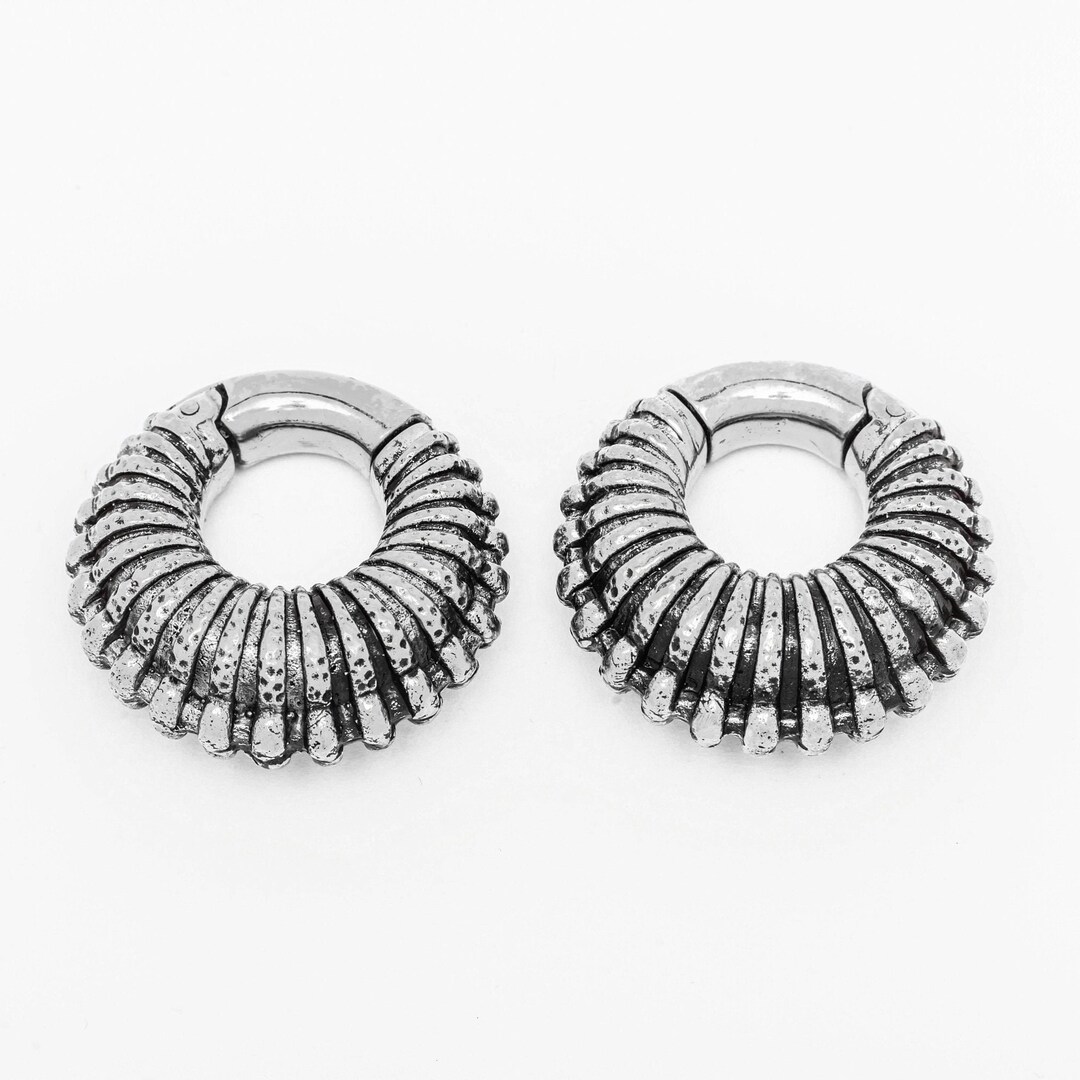 Circle Weights, Heavy Ear Weights, Ear Hangers, Silver Ear Gauges, 0 ...