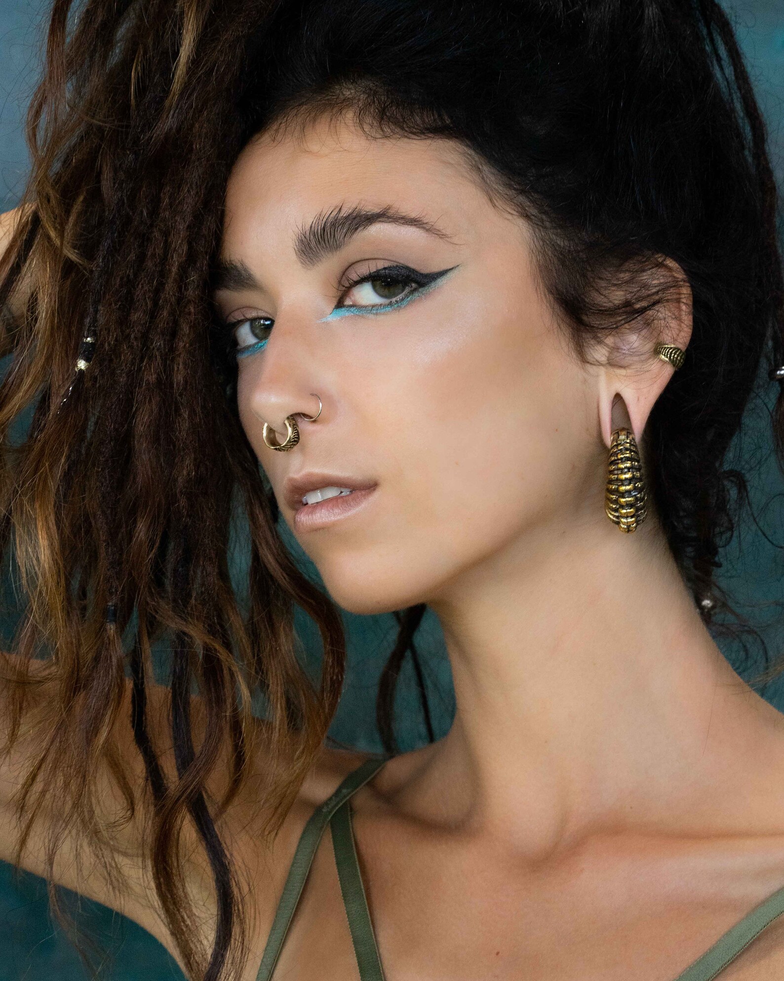 Brass Ear Weights for Stretched Lobes | Heavy Fossil Stretcher | Ear ...