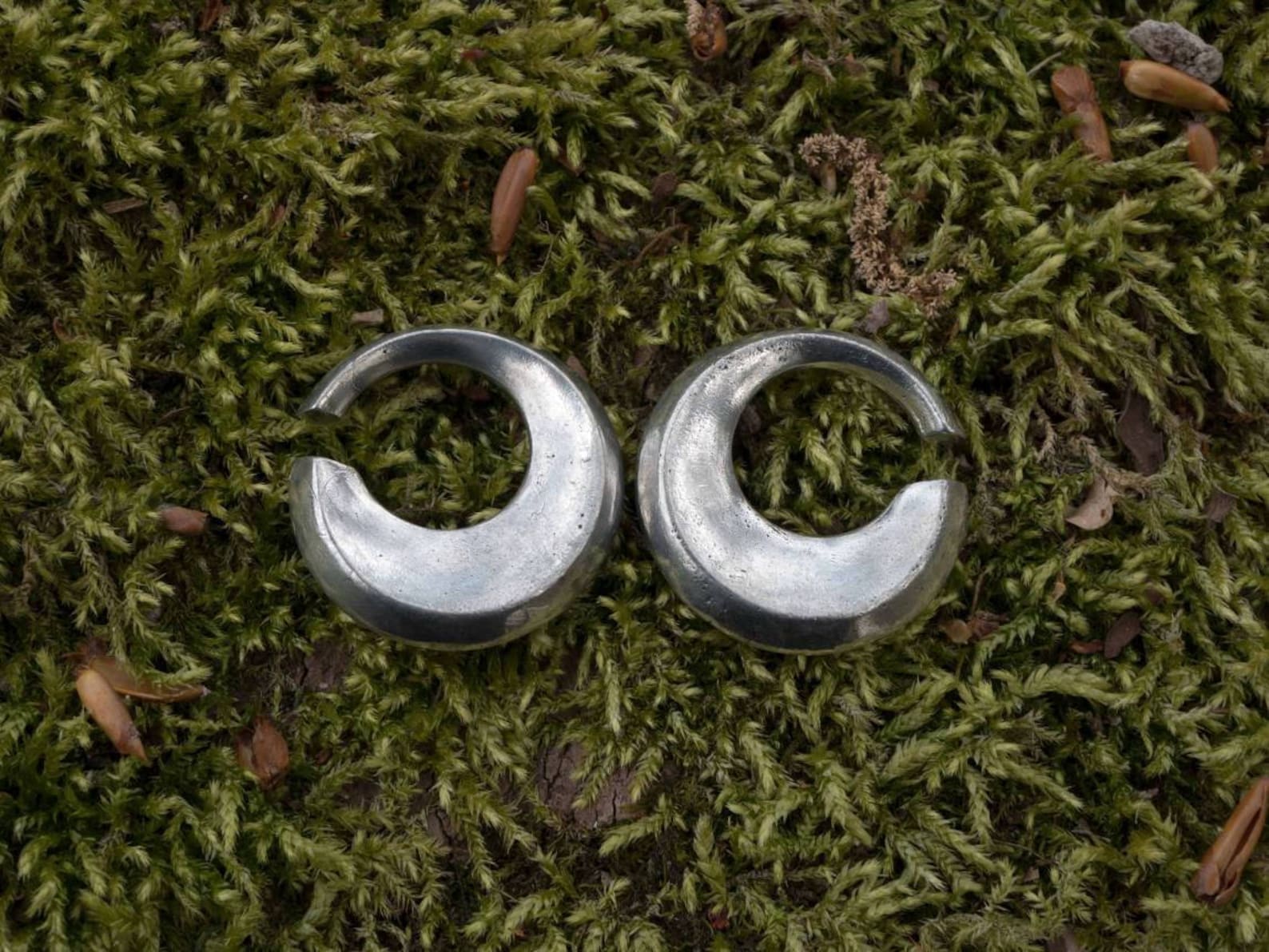 Pirate Earrings Ear Hanger Tunnel Hoops Brass Hoop - Etsy