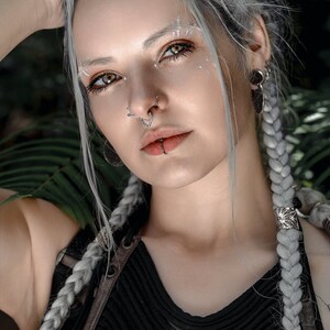 925 Silver Teardrop Septum Ring - Cybernetic Alien Xenomorph Clicker ...