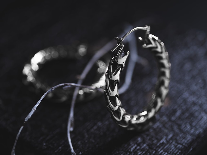 XL Goth Earrings | Snake Ear Weights | Bold Earrings for Tunnels | Edgy ...