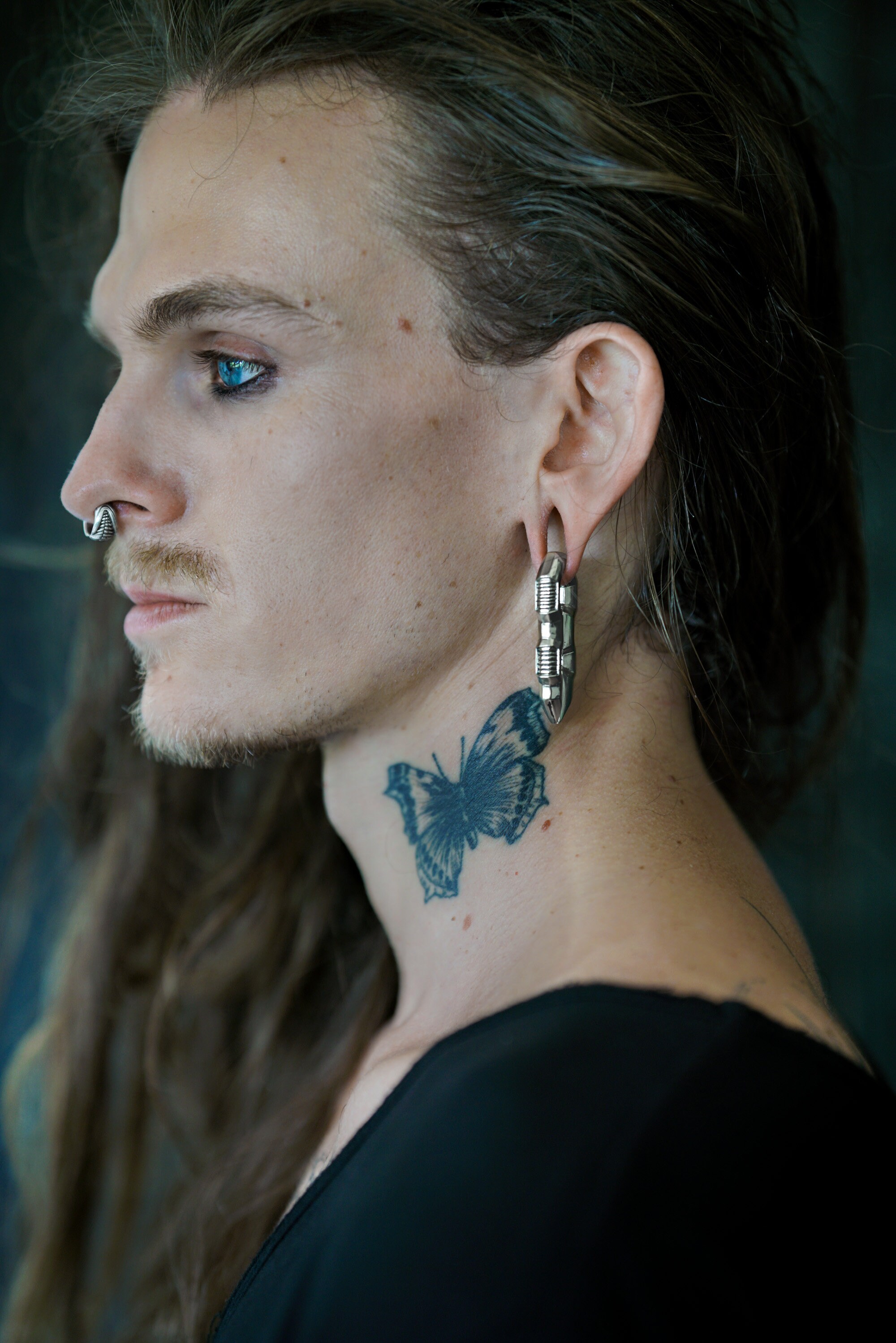 Alien Xenomorph Silver Ear Weights Ear Hangers Hr Giger | Etsy