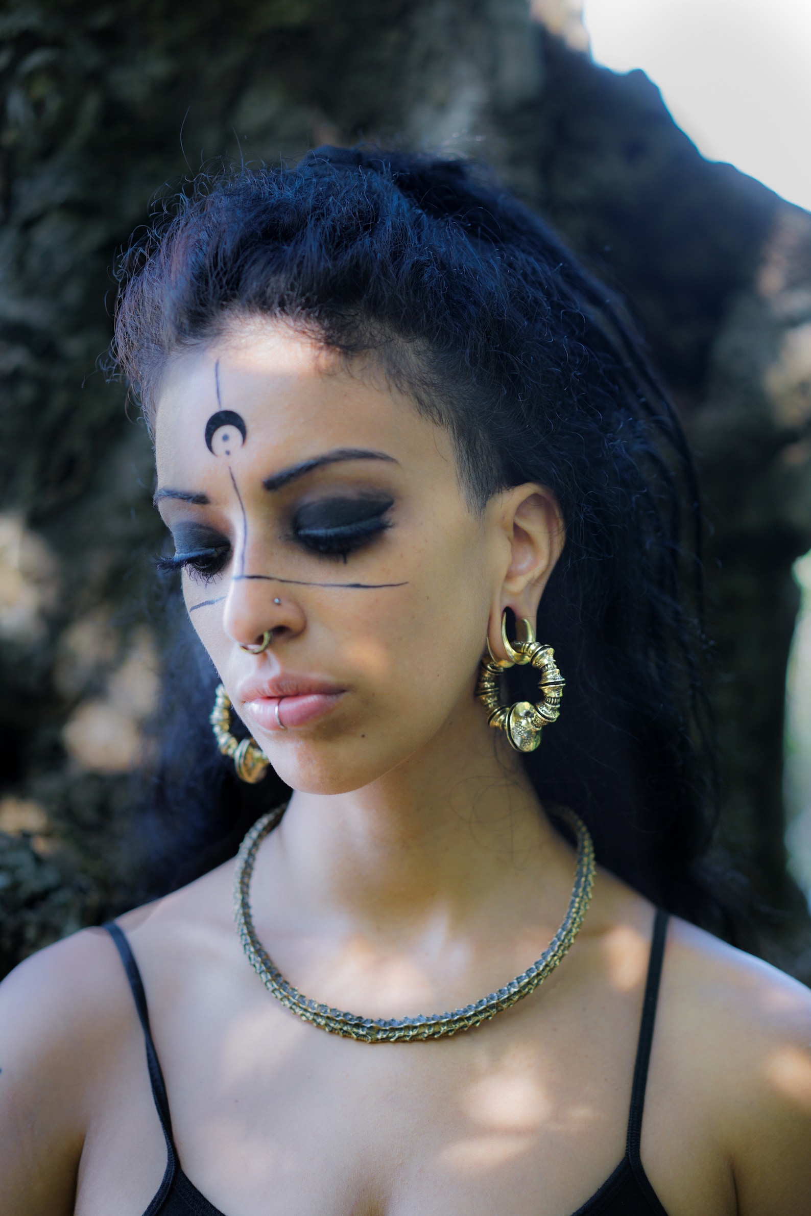 Heavy Circle Ear Weights | Gold Brass Ear Gauges | Ear Hangers | Large ...