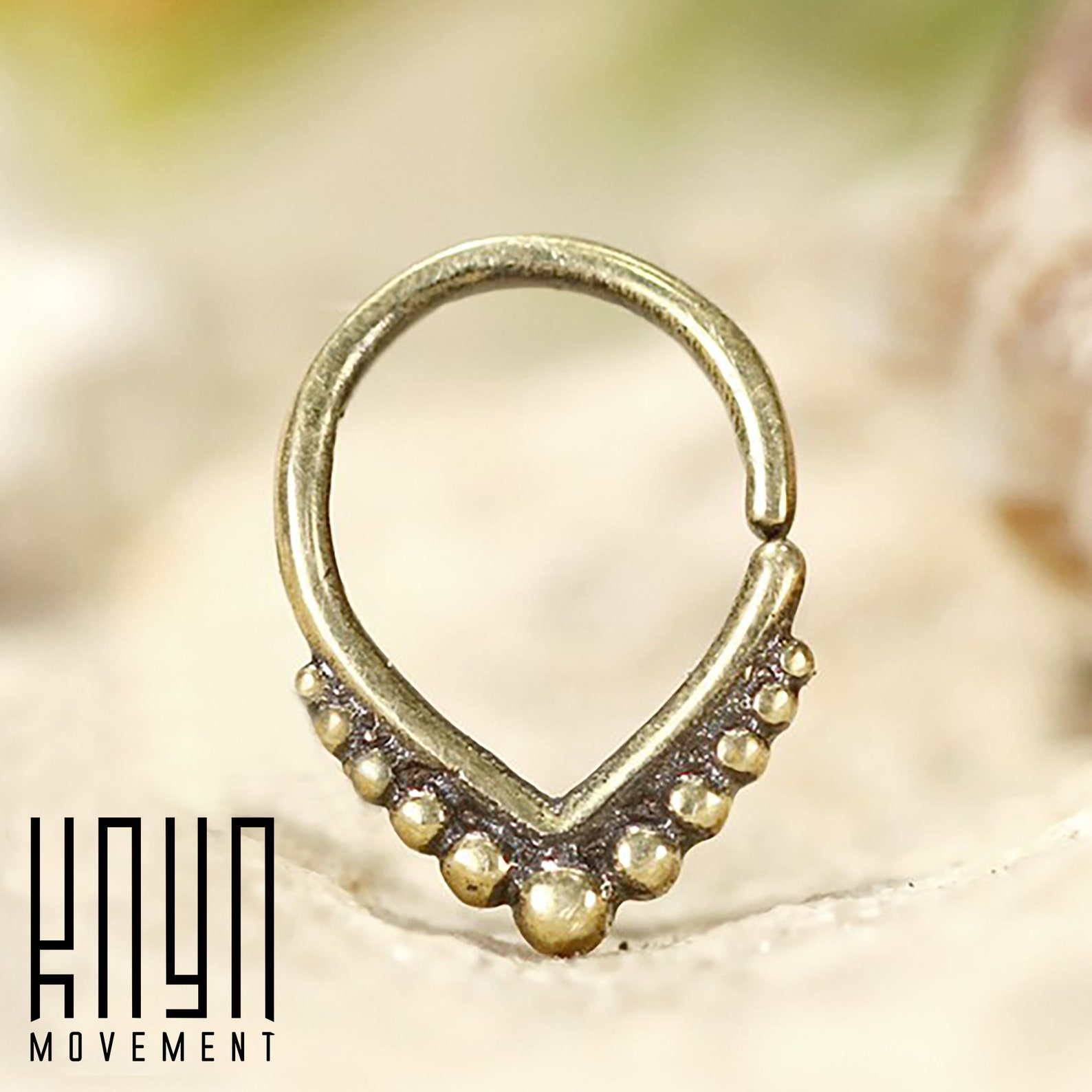 Teardrop Septum Septum Gold Septum Ring Nose Piercing - Etsy
