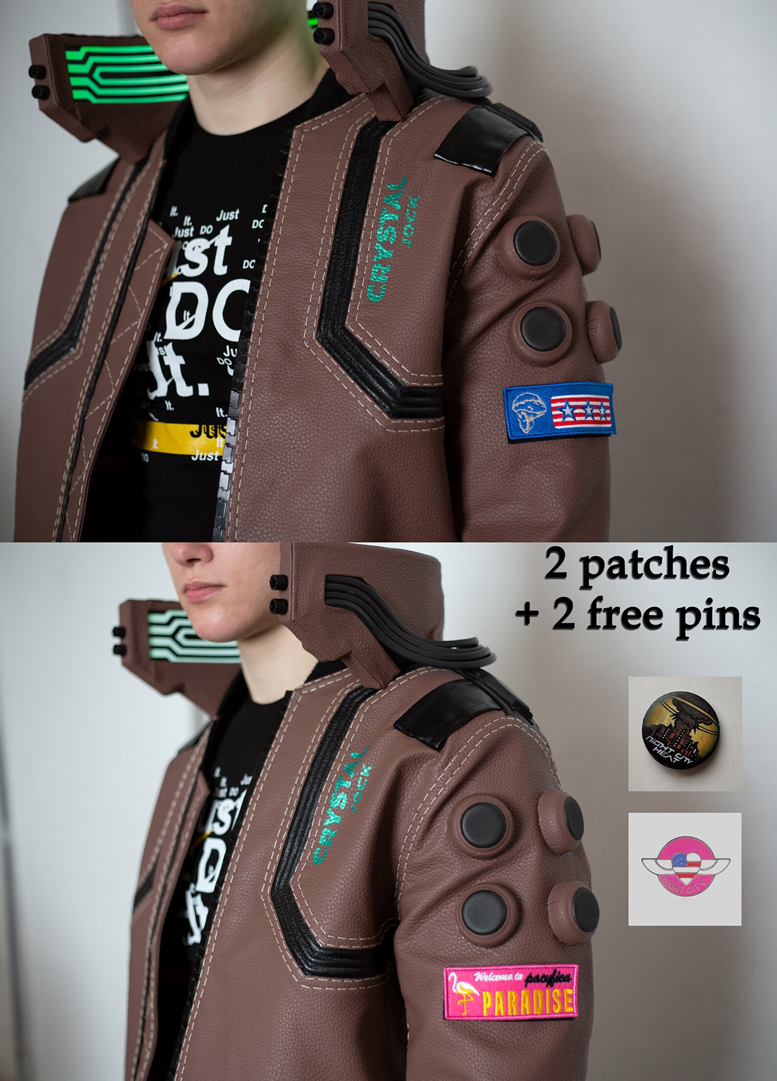 V Jacket Cyberpunk for Adult and Child Made to Order | Etsy