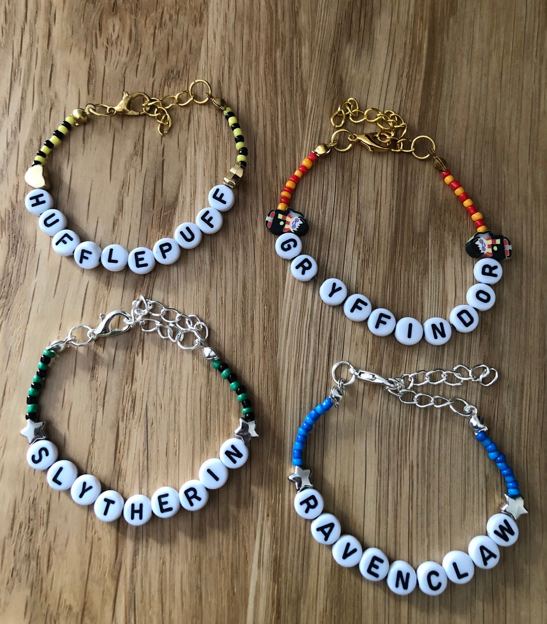 Harry Potter ‘hogwarts House’ Friendship Bracelet - Etsy