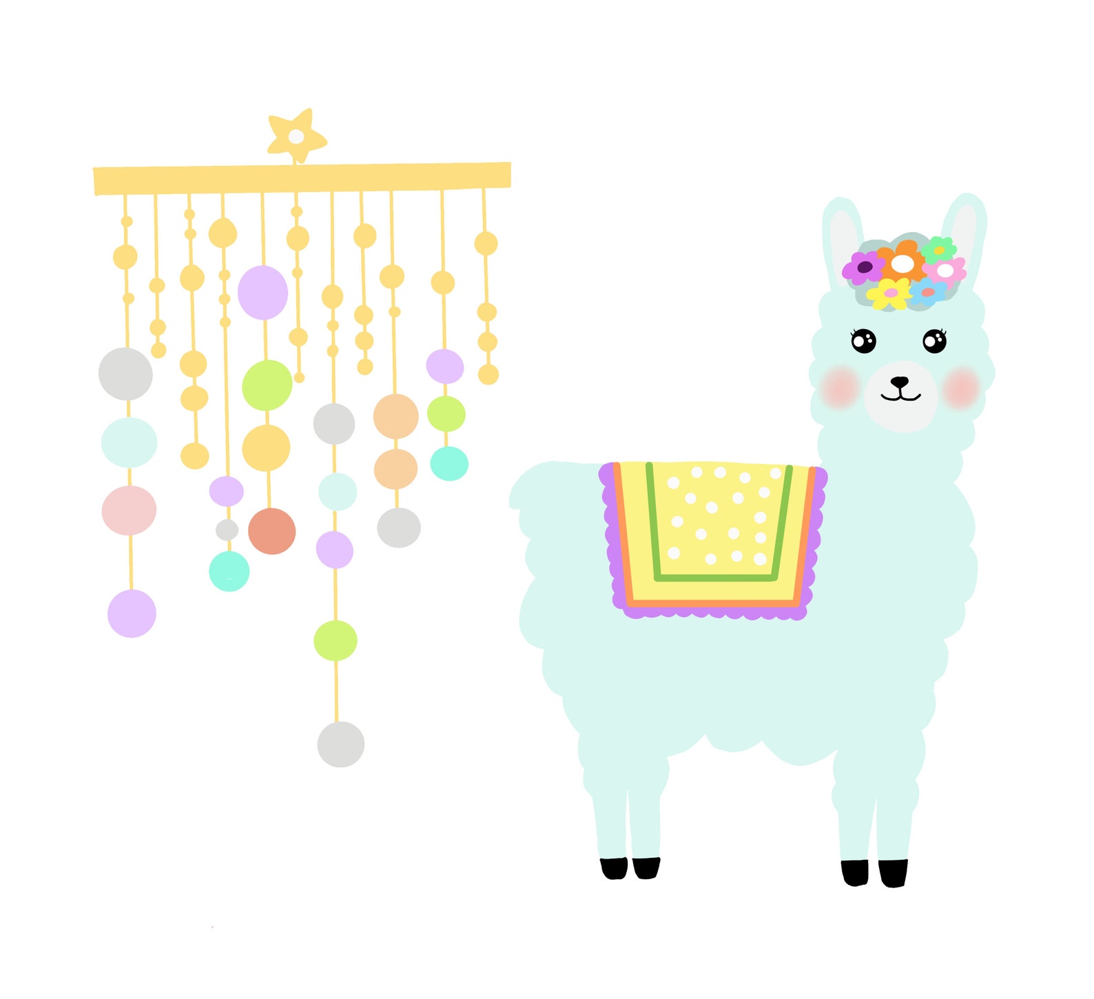 Cute Llama Clipart Set Instant Download Personal Use Llama - Etsy