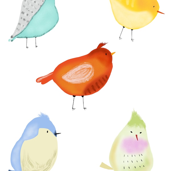 Cute Baby Birds - Etsy