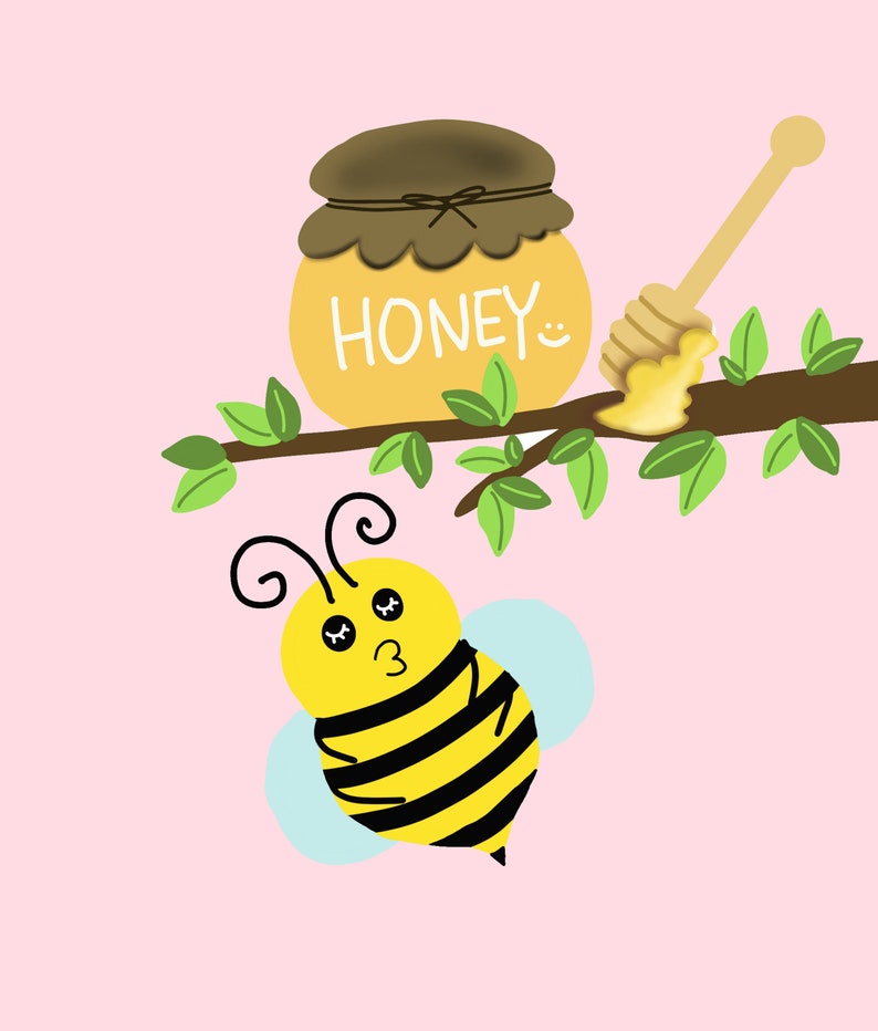 Bees Clipart Set Honey Bees Clip Art Instant Download - Etsy