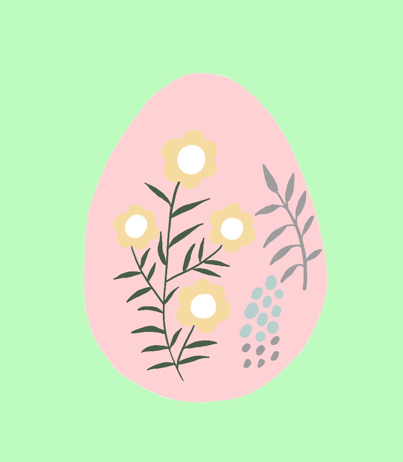 Boho Easter Eggs Clipart Set Instant Download for Personal - Etsy