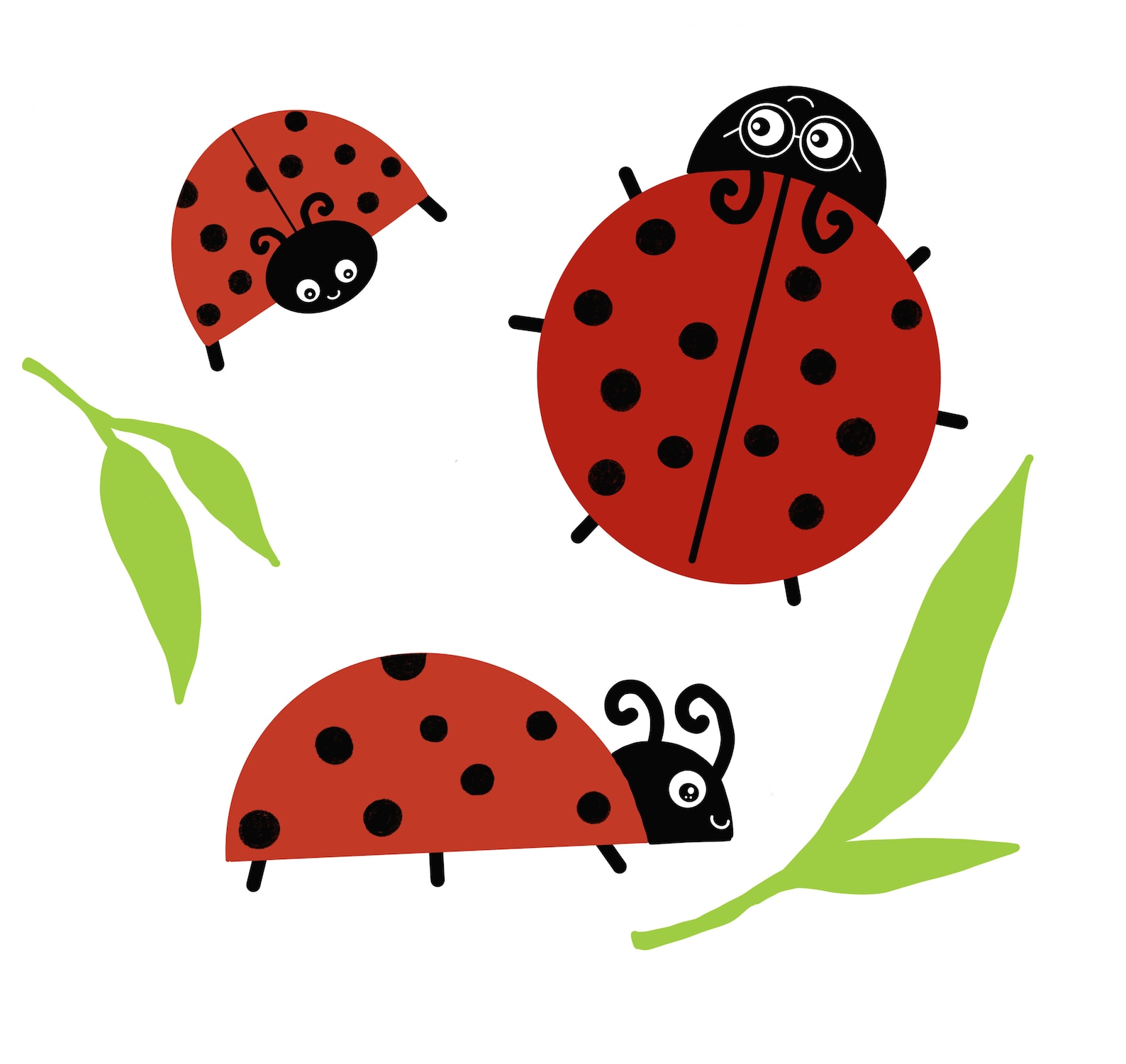 Cute Ladybug Clipart Set Instant Download Personal Use - Etsy