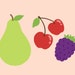 Cute Fruit Clipart Set, Fruit Clip Art Instant Download - Etsy