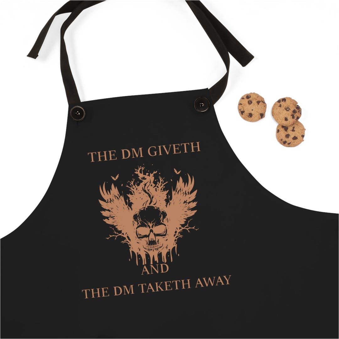 Dnd Apron Dungeons and Dragons Apron Dnd Kitchen Gift for Gamer Gift ...