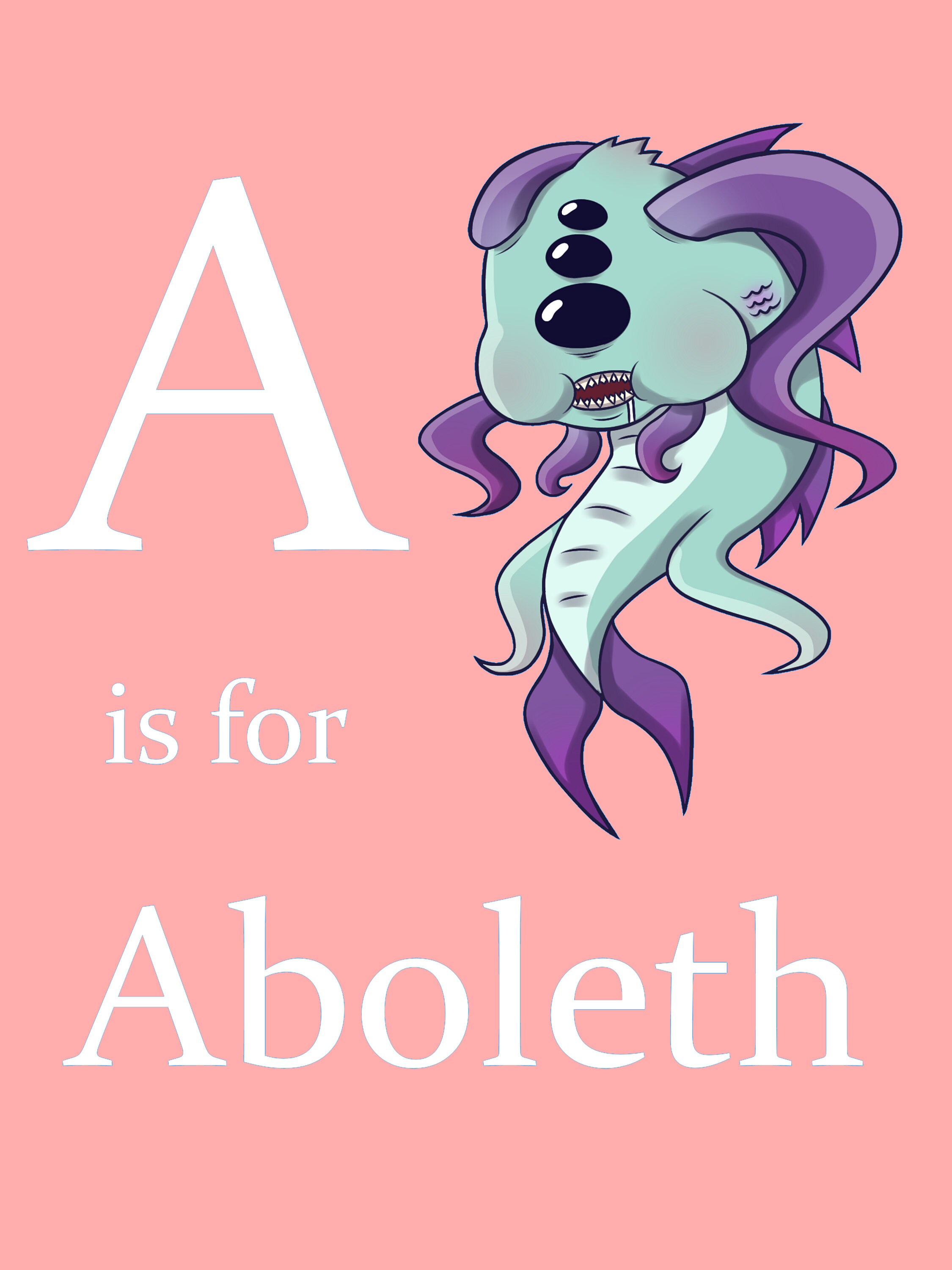 D&D Baby Aboleth Printable Wall Art - Etsy