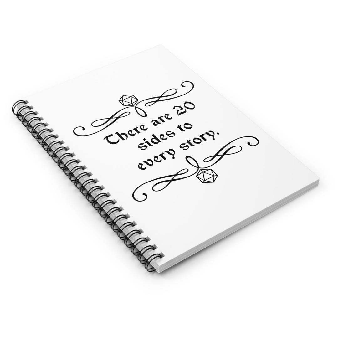 DND Dice Notebook - There Are 20 Side to Every Story, D&D Journal ...