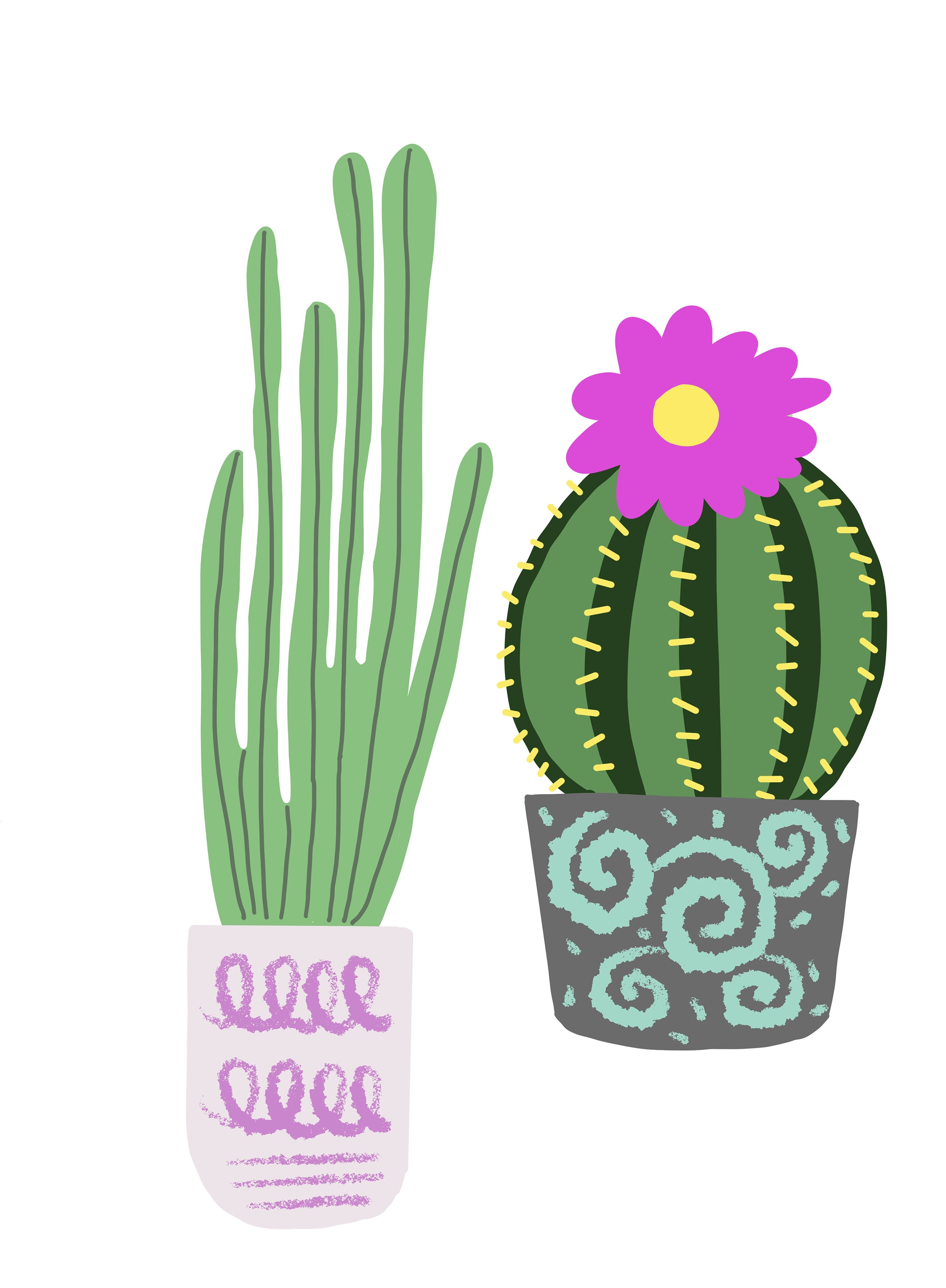 Cactus Clipart, Cute Cactus Clipart - Etsy