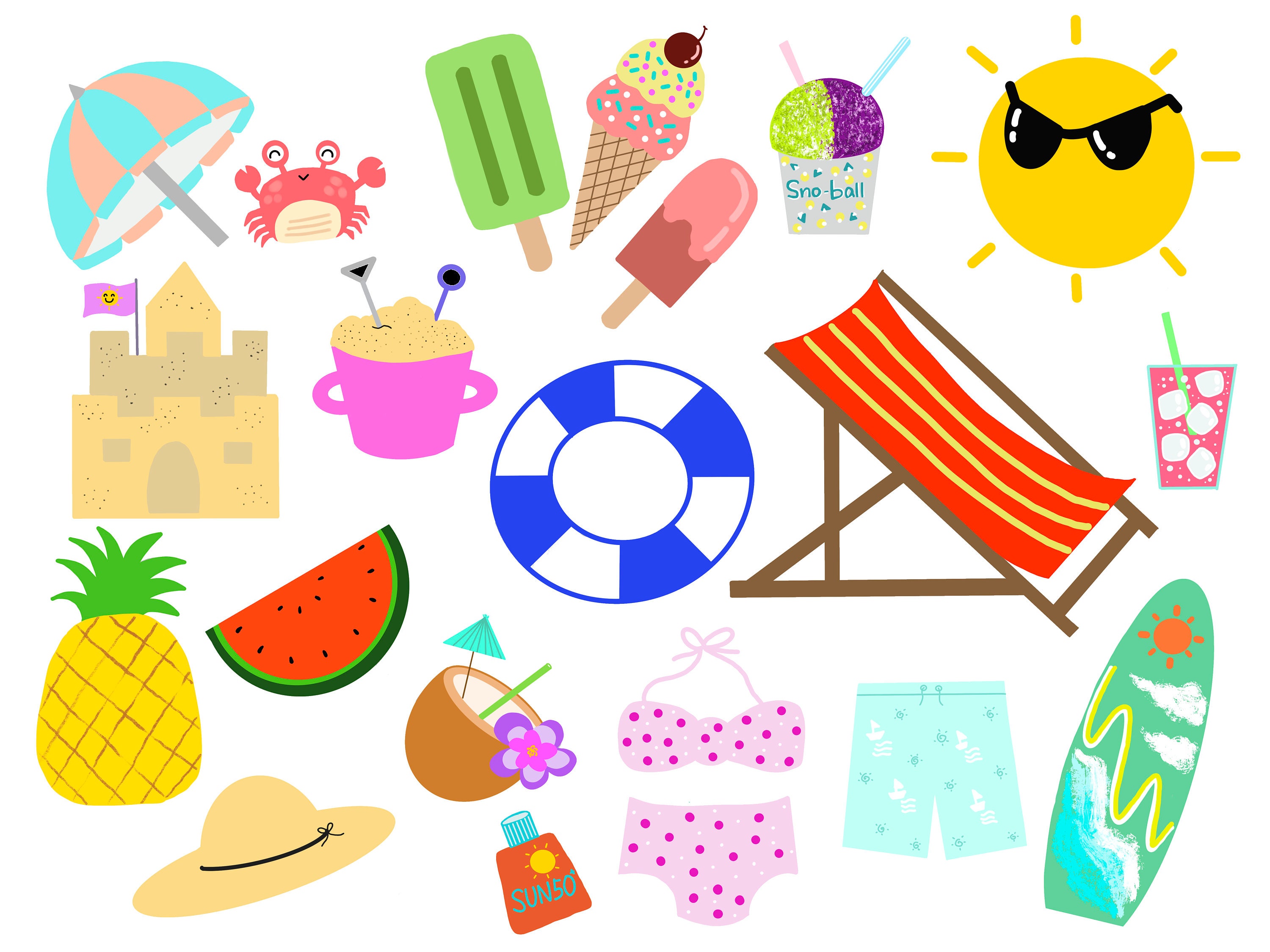 Summer Vacation Clip Art