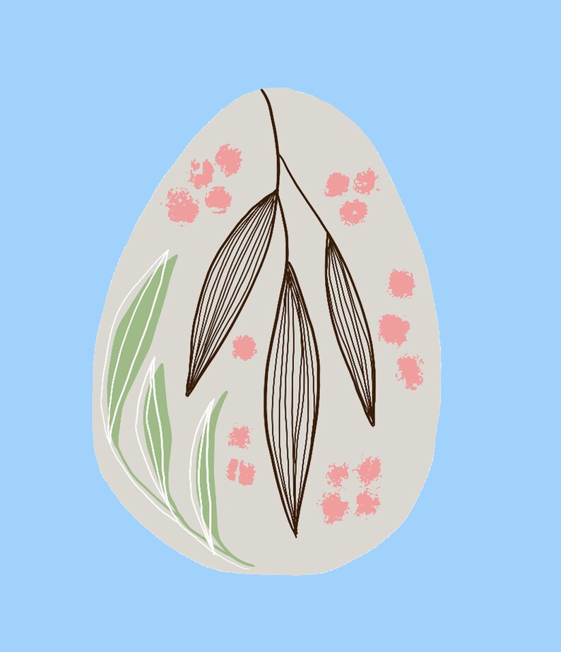 Boho Easter Eggs Clipart Set Instant Download for Personal - Etsy