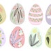 Boho Easter Eggs Clipart Set Instant Download for Personal Use - Etsy