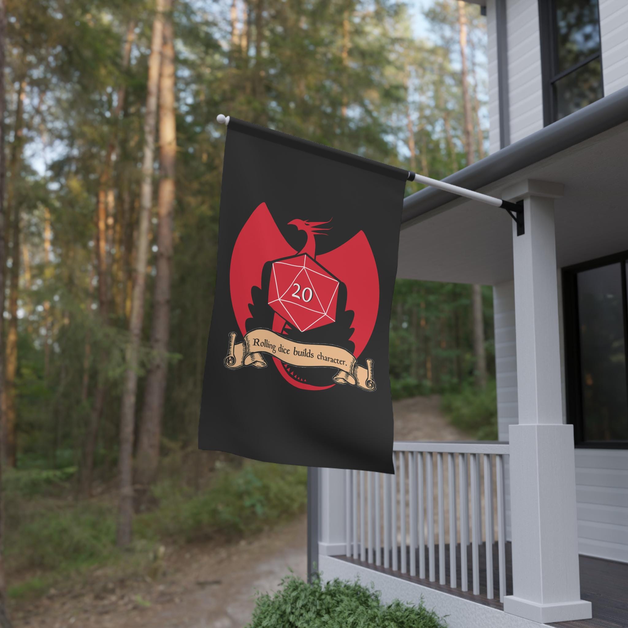 Dnd Red Dragon Rolling Dice Builds Character House Banner, Dnd House ...