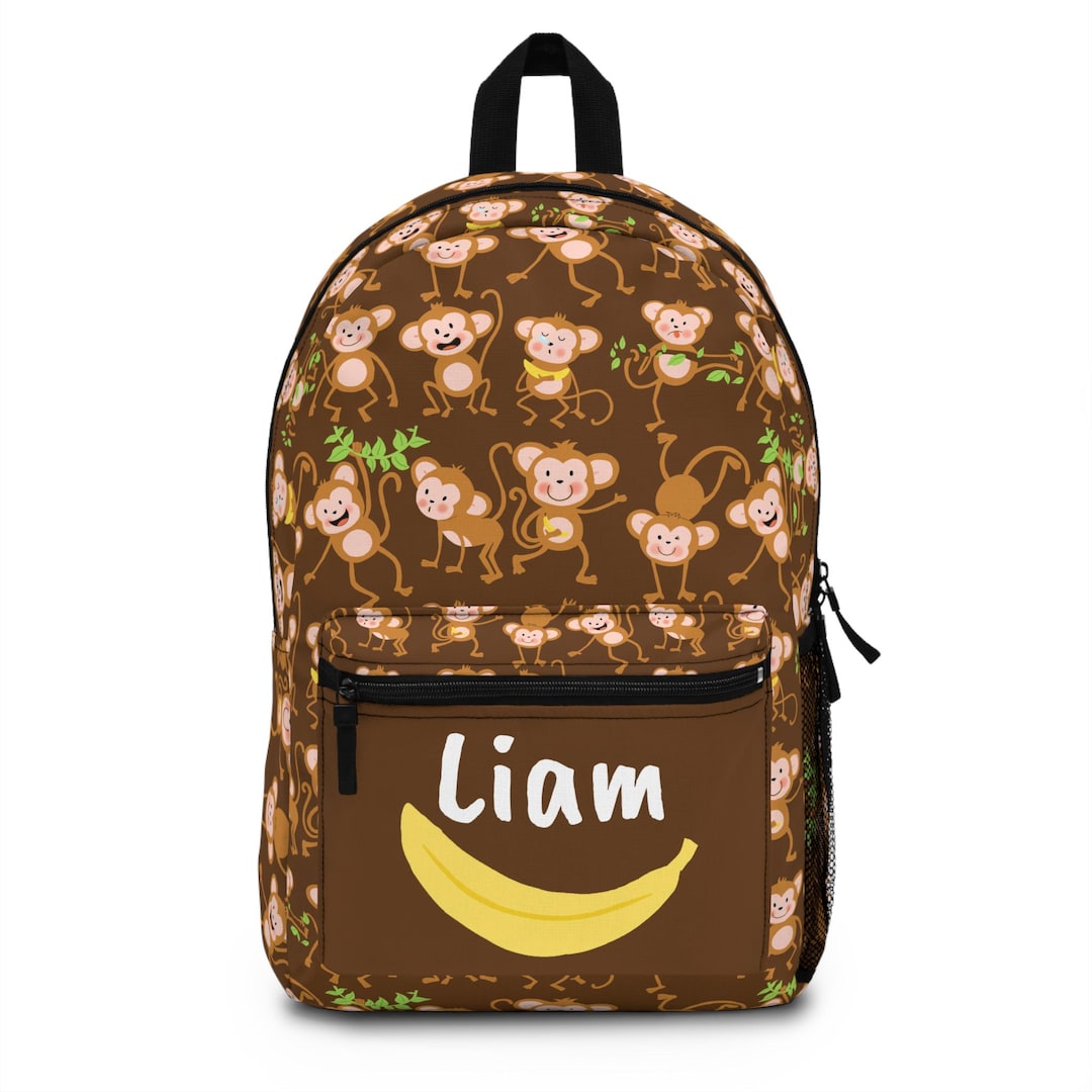 Cute Monkeys Kids Backpack, Personalized Back to School Gifts, Gifts ...