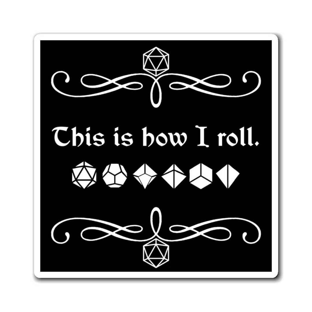 This is How I Roll DND Themed Magnets, Dungeons and Dragons Magnet Set ...