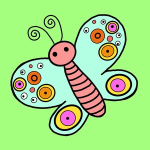 Cute Butterfly Clipart Set - Instant Download for Personal Use - Etsy