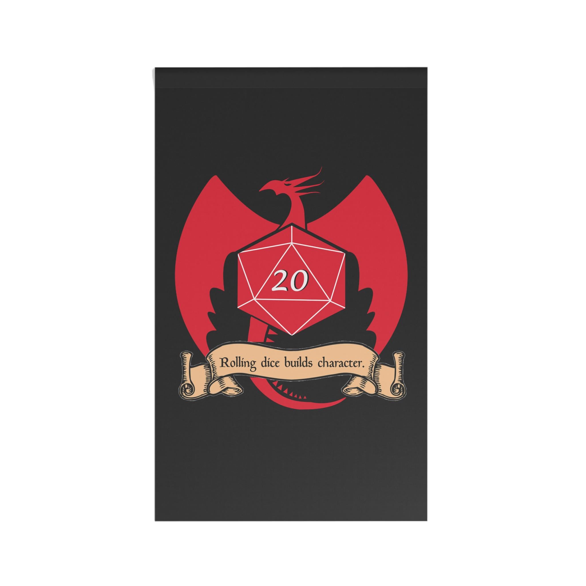 Dnd Red Dragon Rolling Dice Builds Character House Banner, Dnd House ...