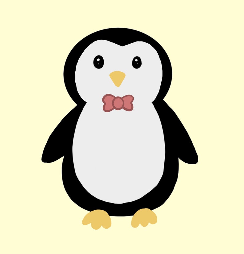 Cute Penguins Clip Art Penguin Clipart Instant Download - Etsy