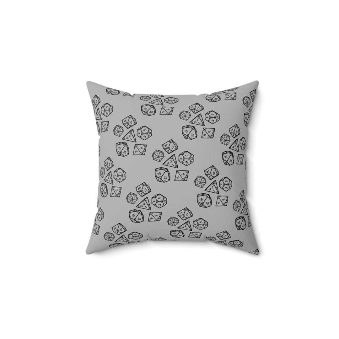 Dungeons and Dragons Pillow, D20 Dice Pillow Spun Polyester Square ...