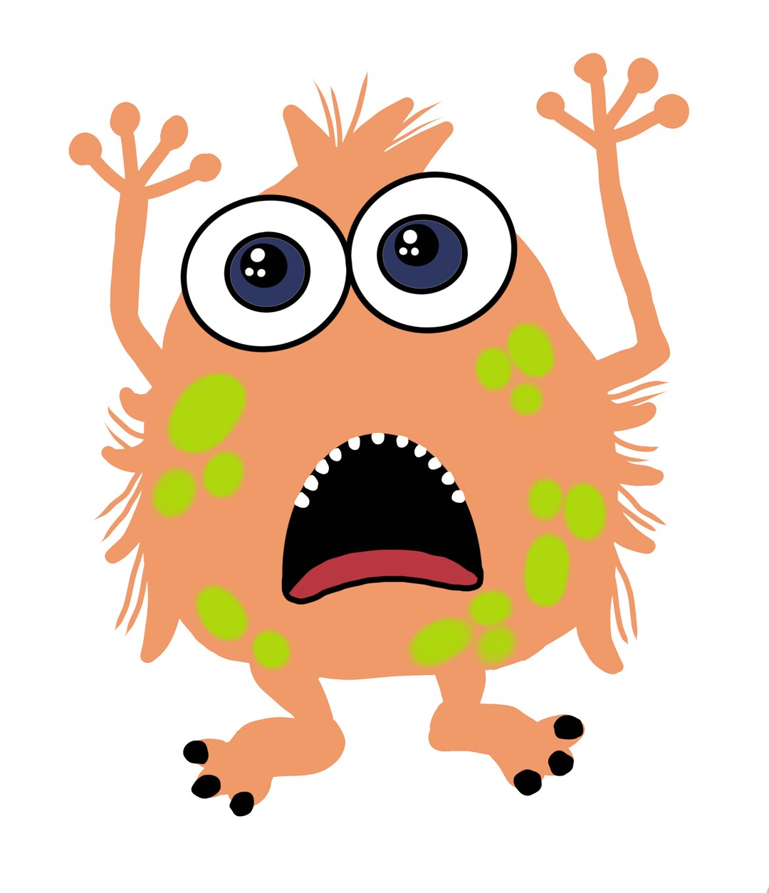 Cute Monster Friends Clip Art, Baby Monster Clip Art, PNG Files - Etsy