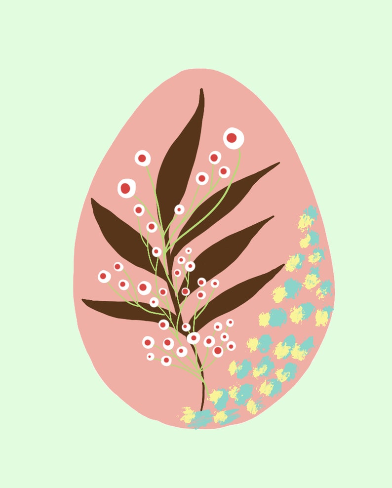 Boho Easter Eggs Clipart Set Instant Download for Personal - Etsy