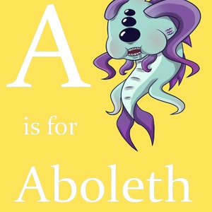 D&D Baby Aboleth Printable Wall Art - Etsy