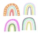 Pastel Rainbow Clipart, Cute Rainbow Clip Art - Instant Downlaod - Etsy
