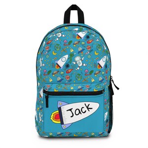 Space and Astronauts Kids Backpack, Personalized Back to School Gifts ...