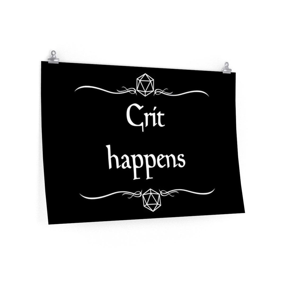 D&D Poster Crit Happens - Etsy