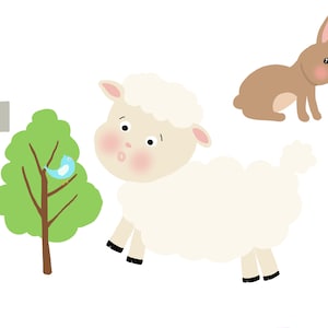 Farm House Animal Set Clip Art, Cute Animal Clip Art - Etsy UK